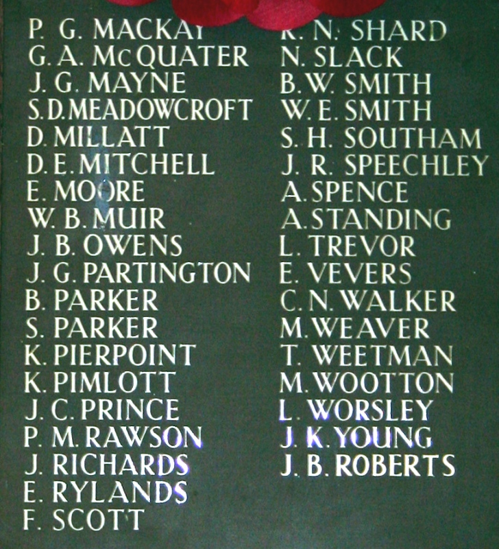 Dedicated to remembering those that fought in both world wars for our ...